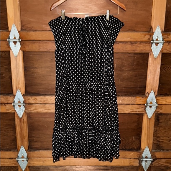 NorthStyle | Dresses | Northstyle Black And White Polka Dot Midi ...